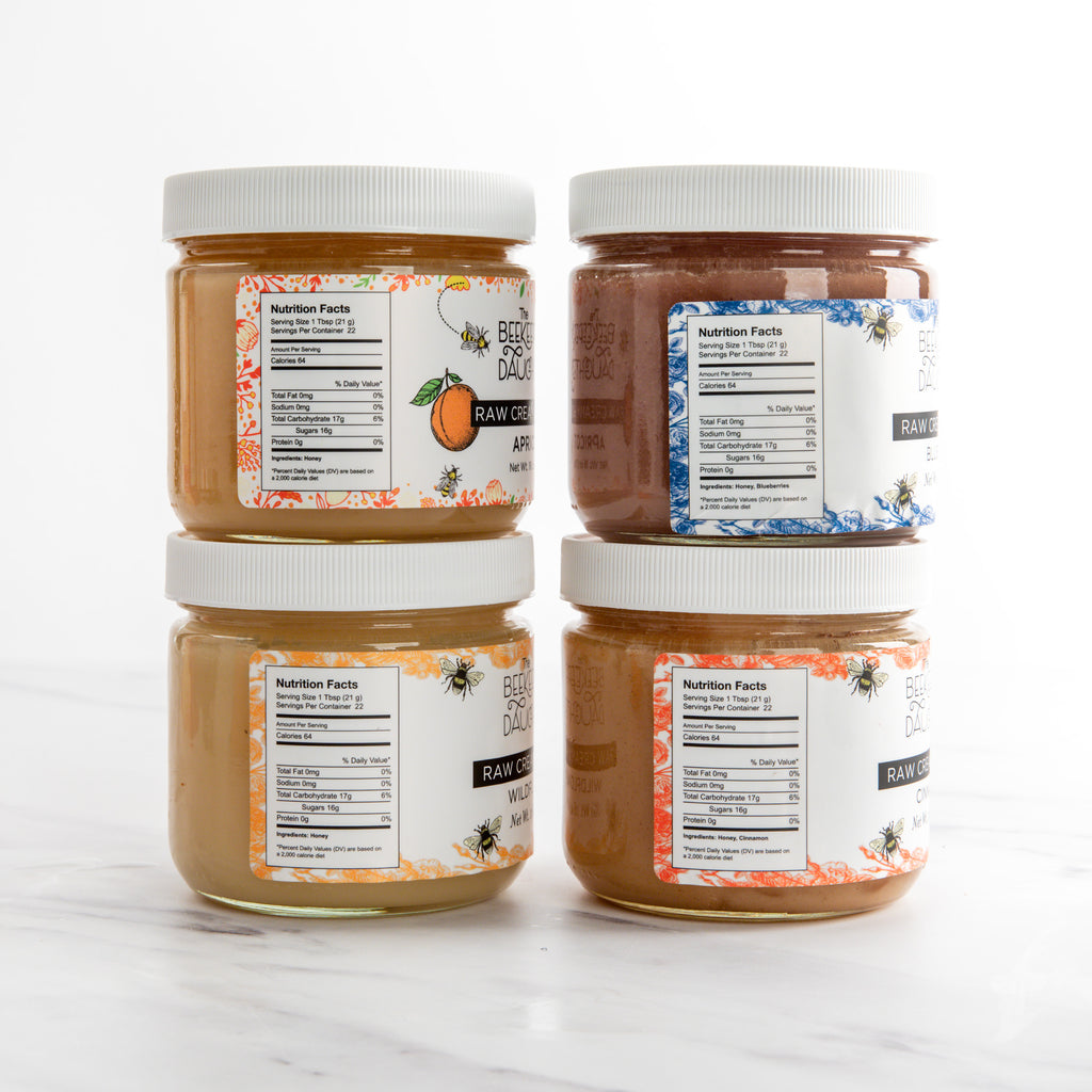 Raw Creamed Honey 1 Lb Jar – wuzafood